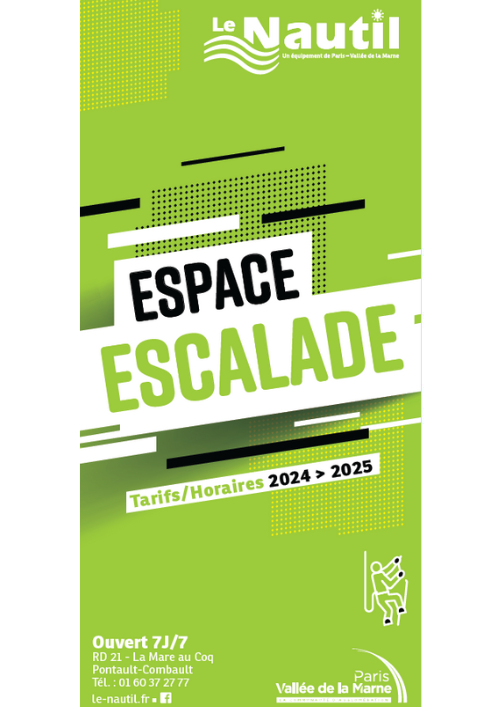 Espace Escalade 2024/2025 - Le Nautil - Communauté d'agglomération ...